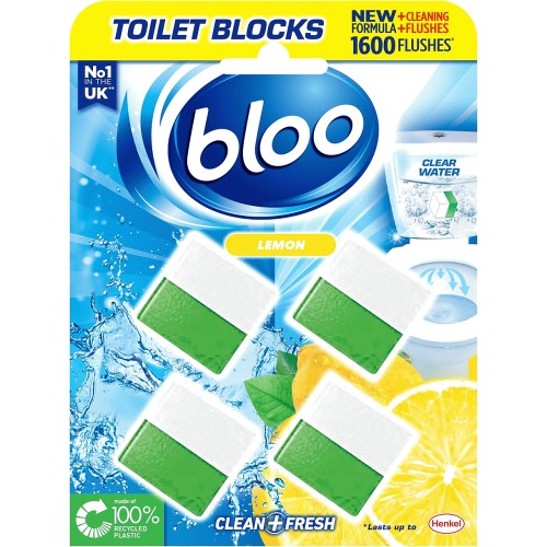 Bloo Toilet Block Lemon (4 x 50g) - Compare Prices & Where To Buy ...