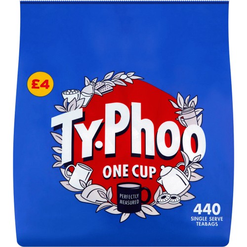 Typhoo One Cup 440 Single Serve Teabags (880g) - Compare Prices & Where ...