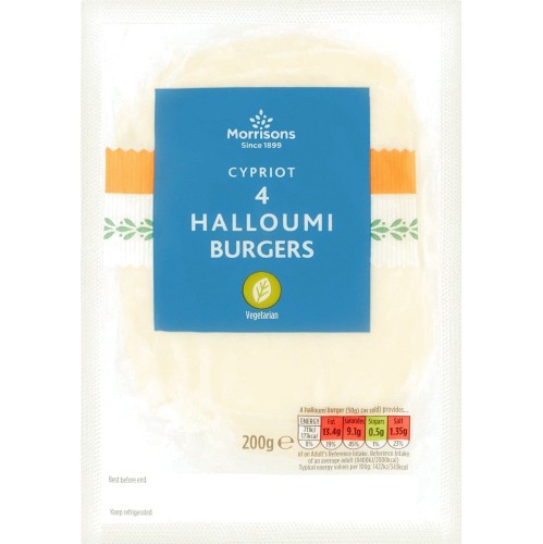 Morrisons Cypriot Halloumi Burgers (4 x 50g) - Compare Prices & Where ...