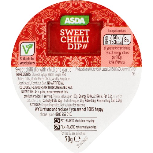 ASDA Sweet Chilli Dip (70g) - Compare Prices & Where To Buy - Trolley.co.uk