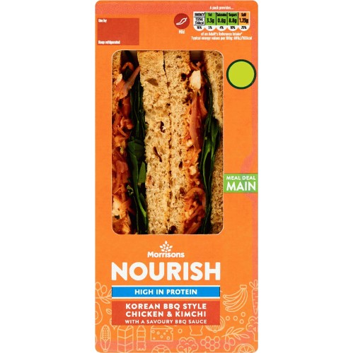 Morrisons Nourish Korean Chicken Sandwich (192g) - Compare Prices ...