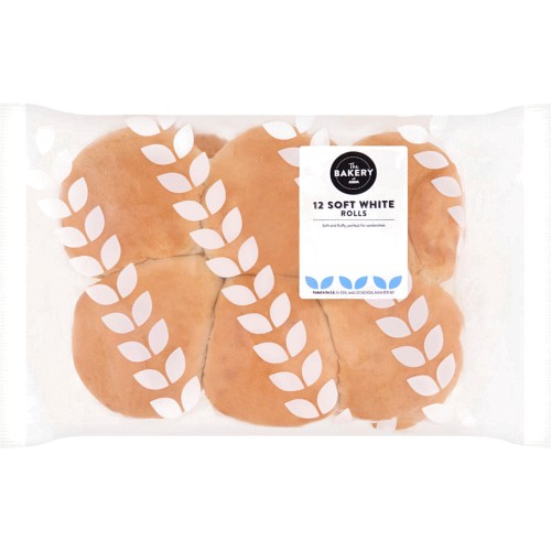 The BAKERY at ASDA 12 Soft White Rolls (12) - Compare Prices & Where To ...