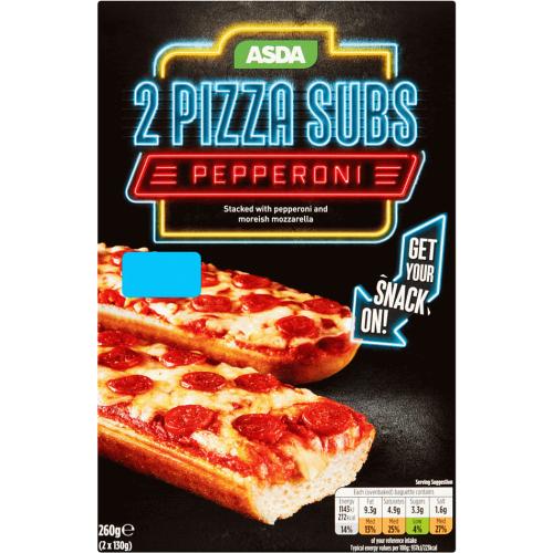 ASDA 2 Spicy Pepperoni Pizza Baguettes (260g) - Compare Prices & Where ...