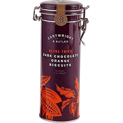 Cartwright & Butler Ultra Thick Orange Dark Chocolate Tin (190g ...