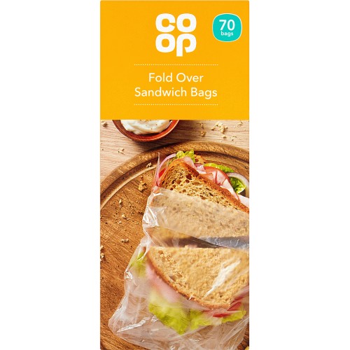 Co-op Fold Over Sandwich Bags 70 Bags - Compare Prices & Where To Buy ...