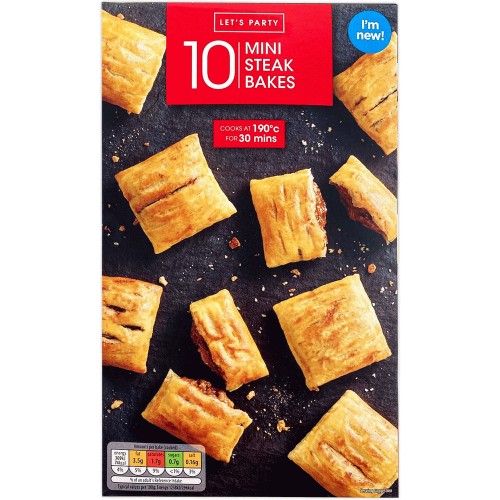Let's Party Mini Steak Bakes (10 x 300g) - Compare Prices & Where To ...