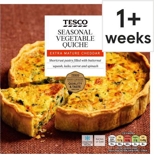 Tesco Seasonal Vegetable Quiche (400g) - Compare Prices & Where To Buy ...