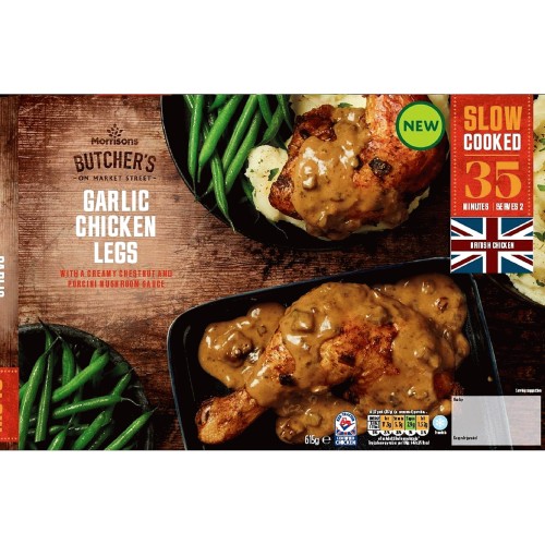 Morrisons Chicken Legs With Mushrooms & Garlic (615g) - Compare Prices ...