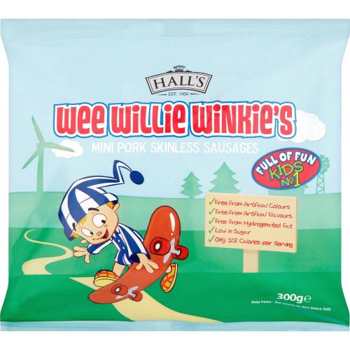 Hall s Wee Willie Winkie s Mini Pork Skinless Sausages 300g Compare Prices Where To Buy Trolley
