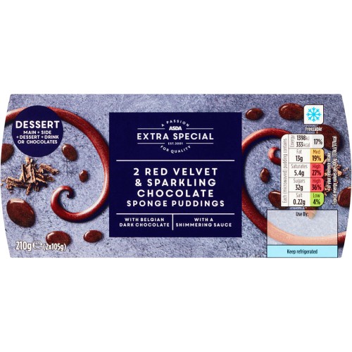 ASDA Extra Special 2 Blonde Chocolate Puddings (2) - Compare Prices ...