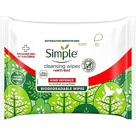 Simple Kind Defence +ANTI-BAC Cleansing Wipes - Compare Prices & Where ...