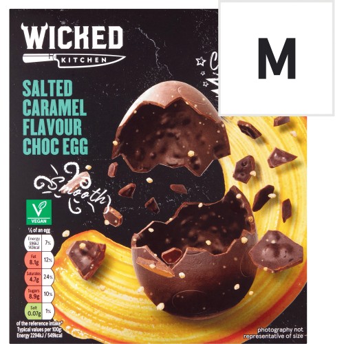 Wicked Kitchen Salted Caramel Flavoured Chocolate Egg (130g) - Compare ...