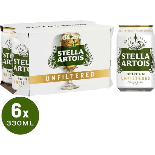 Stella Artois Unfiltered Super Premium Lager Beer Cans - Compare Prices ...