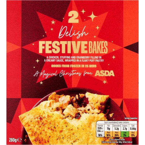 ASDA 2 Delish Festive Bakes (2 x 140g) - Compare Prices & Where To Buy ...