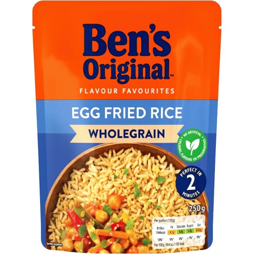 Bens Original Wholegrain Egg Fried Microwave Rice - Compare Prices ...