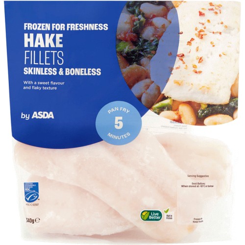 ASDA Hake Fillets (340g) - Compare Prices & Where To Buy - Trolley.co.uk
