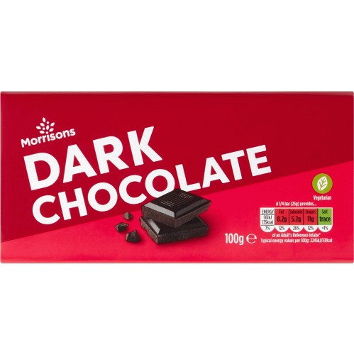 Morrisons Fruit and Nut Dark Chocolate (100g) - Compare Prices & Where ...