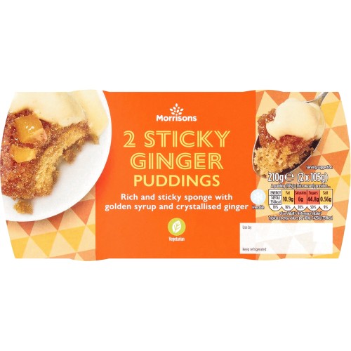Morrisons Really Good Puds Syrup Sponge Puddings (2 x 110g) - Compare ...