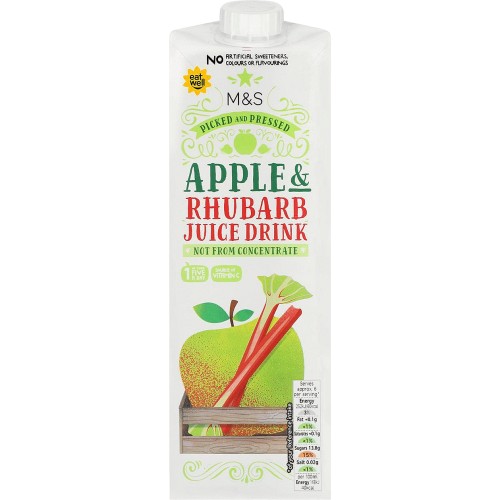 M&S Apple & Rhubarb Juice Drink (1 Litre) - Compare Prices & Where To ...