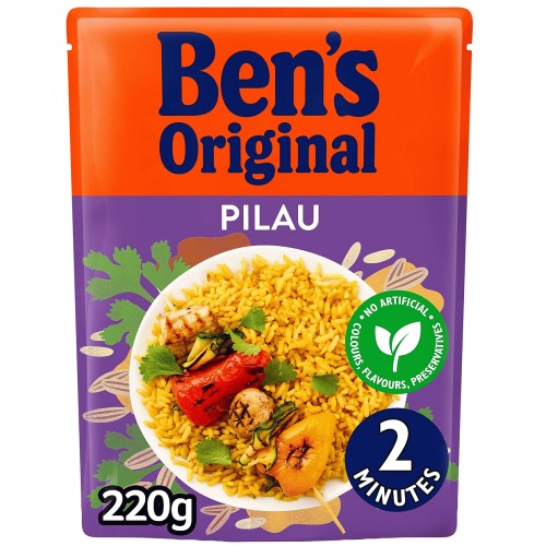 Tilda Microwave Pilau Basmati Rice (250g) - Compare Prices - Trolley.co.uk
