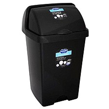ADDIS & WASTE BIN RANGE BLACK RED METALLIC LINEN WHITE (25l, 50l ...