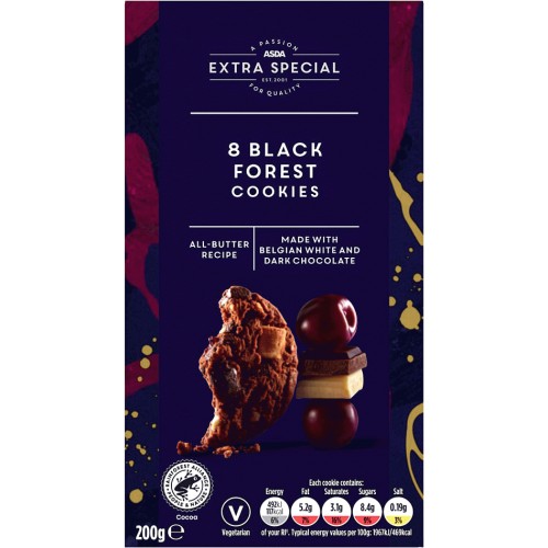 ASDA Extra Special 8 Black Forest Cookies (200g) - Compare Prices ...