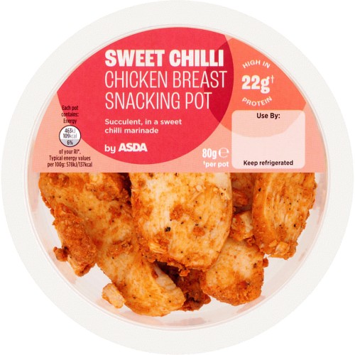 ASDA Sweet Chilli Chicken Breast Snacking Pot (80g) - Compare Prices ...