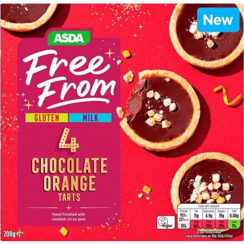 ASDA Free From 4 Chocolate Orange Tarts (208g) - Compare Prices & Where ...