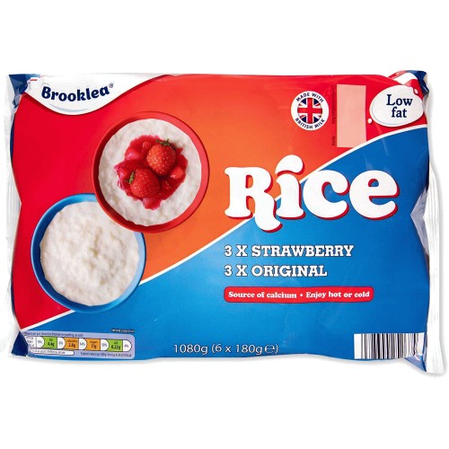 Muller Rice Strawberry & Original Low Fat Pudding Desserts (6 x 180g ...