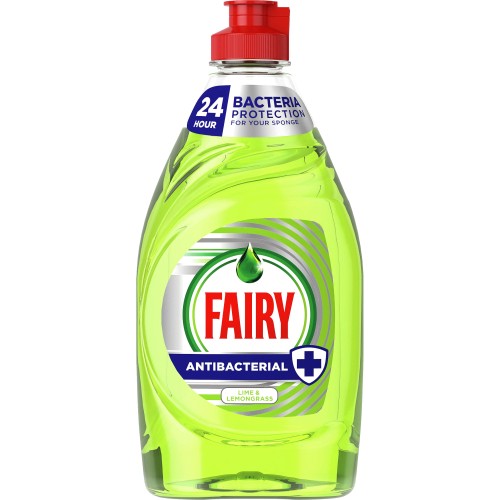 Fairy Washing Up Liquid Anti Bacterial Lime (340ml) - Compare Prices ...