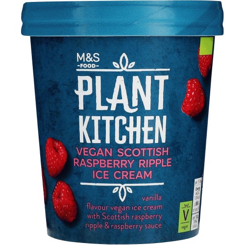 M&S Plant Kitchen Raspberry Ripple Ice Cream (325ml) - Compare Prices ...