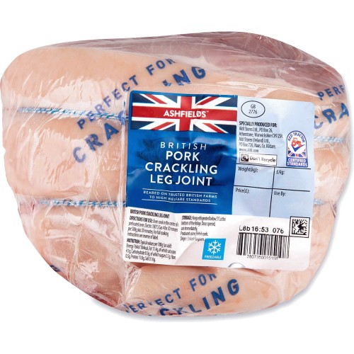Ashfields British Pork Crackling Leg Joint Typically - Compare Prices ...