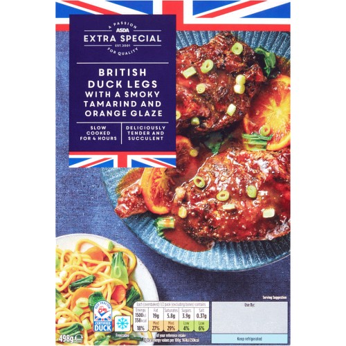 ASDA Extra Special British Duck Legs with a Smoky Tamarind and Orange ...