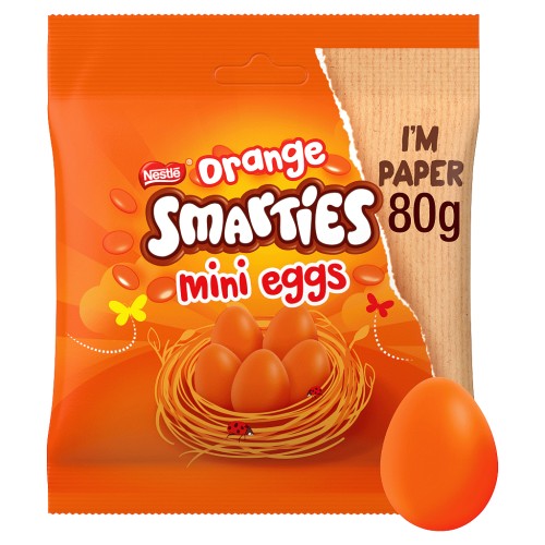 Smarties Orange Milk Chocolate Mini Eggs Sharing Bag (80g) - Compare ...