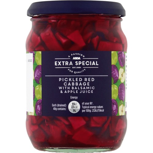 ASDA Extra Special Pickled Red Cabbage with Balsamic & Apple Juice ...