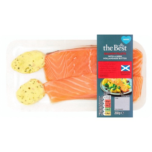 Morrisons The Best Salmon Fillets With Hollandaise Butter (260g ...
