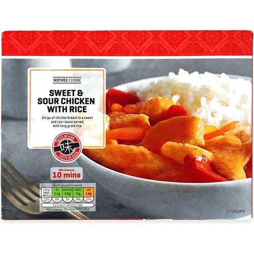 ASDA Just Essentials Sweet & Sour Chicken With Rice (400g) - Compare ...