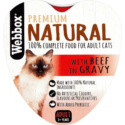 Webbox Premium Natural Meat Selection in Gravy Adult Cat Food Pouches ...
