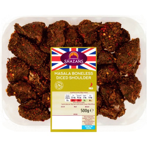 Shazans Masala Boneless Diced Shoulder (500g) - Compare Prices & Where ...