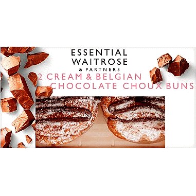 Essential Cream & Belgian Chocolate Choux Buns2s (2) - Compare Prices ...