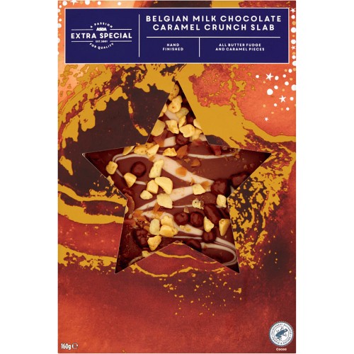 ASDA Extra Special Belgian Milk Chocolate Caramel Crunch Slab (160g ...