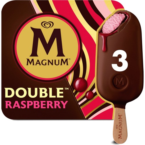 Magnum Double Raspberry Ice Cream (3 x 88ml) - Compare Prices - Trolley ...