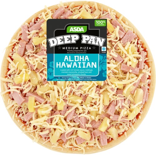 ASDA Medium Deep Pan Aloha Hawaiian (Typically 558g) (502g) - Compare ...
