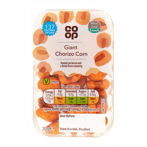 Co-op Giant Chorizo Corn (30g) - Compare Prices & Where To Buy ...