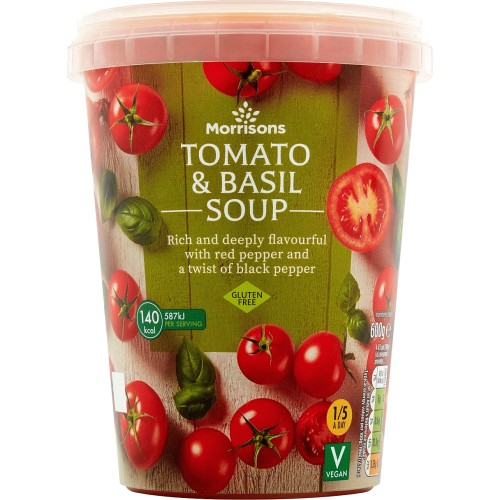 Morrisons Tomato & Basil Soup (600g) - Compare Prices & Where To Buy ...