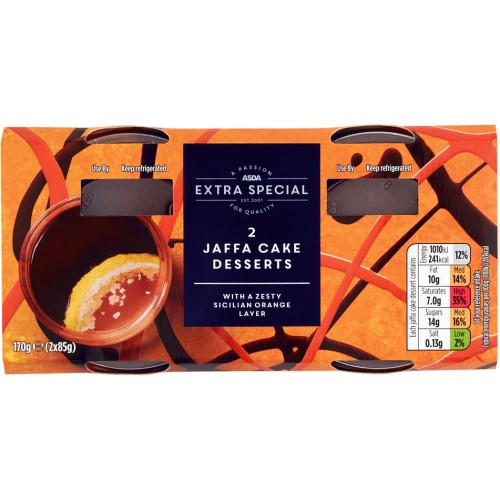 ASDA Extra Special Jaffa Cake Desserts (2 x 85g) - Compare Prices ...