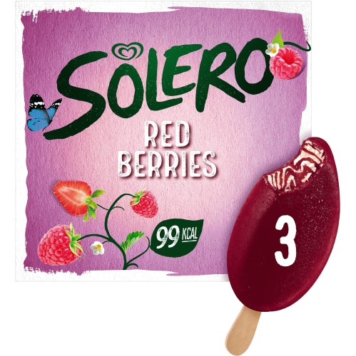 Wall's Solero Ice Cream Lollies Red Berries 3x (3 x 90ml) - Compare ...