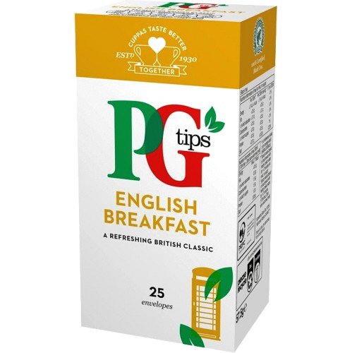 PG Tips English Breakfast Tea Bags (25) - Compare Prices & Where To Buy ...
