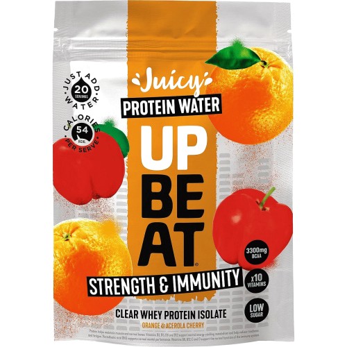 Upbeat Orange & Acerola Cherry Strength & Immunity Protein Powder (350g ...