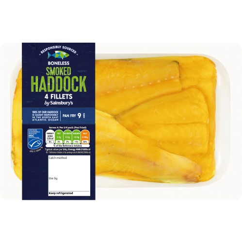 Sainsbury's Boneless Smoked Haddock (4 x 480g) - Compare Prices & Where ...